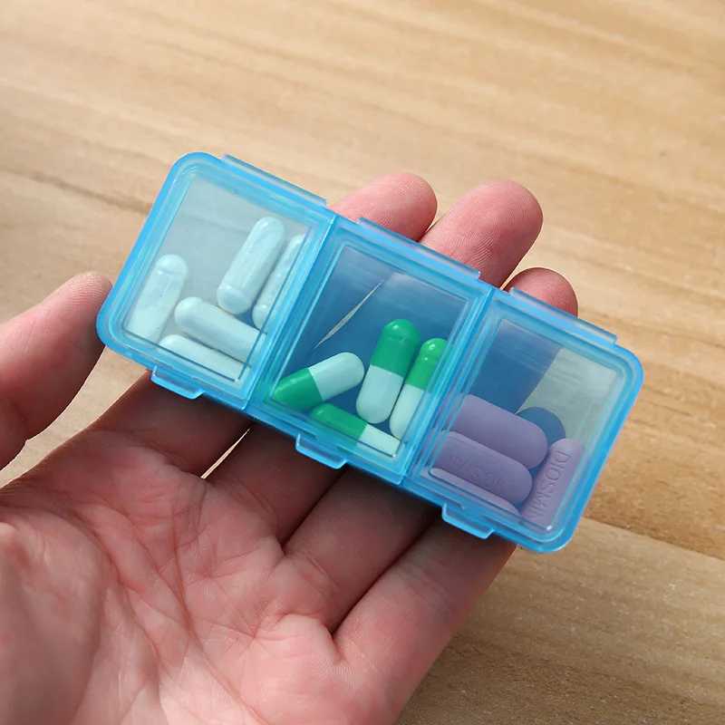 1 Day 3 Grids Rainbow Pill Medicine Box Tablet Medicine Organizer ...