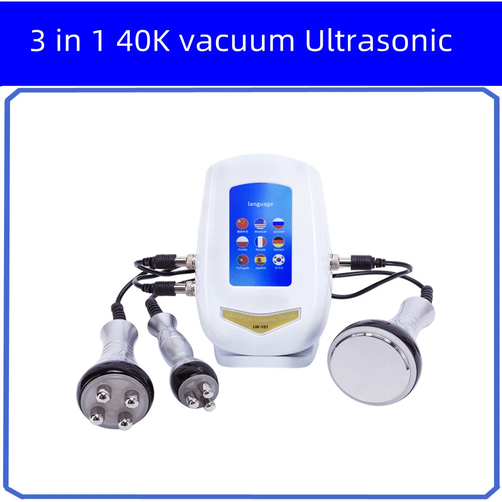 3 In 1 40k Vacuum Ultrasonic Cavitation System Machine Rf Face Lifting ...