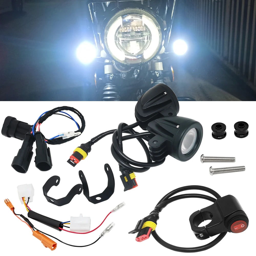 LED Auxiliary Light Kit w/Connector Fits Honda CT125 Trail 125 Hunter ...