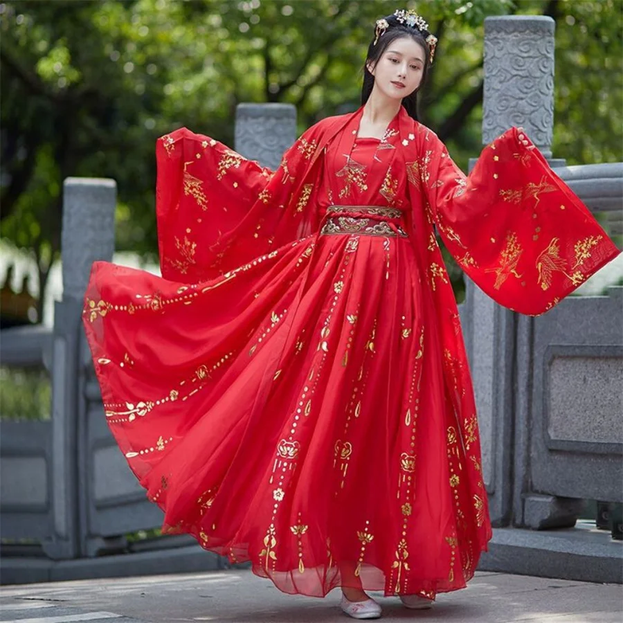 Vestido-Hanfu-chino-para-mujer-traje-tradicional-Vintage-para-Halloween ...