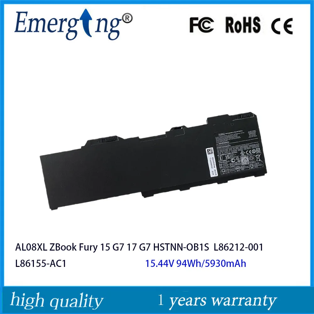 AL08XL New Laptop Battery for HP ZBook Fury 15 Fury 17 G7 G8 AL08094XL ...