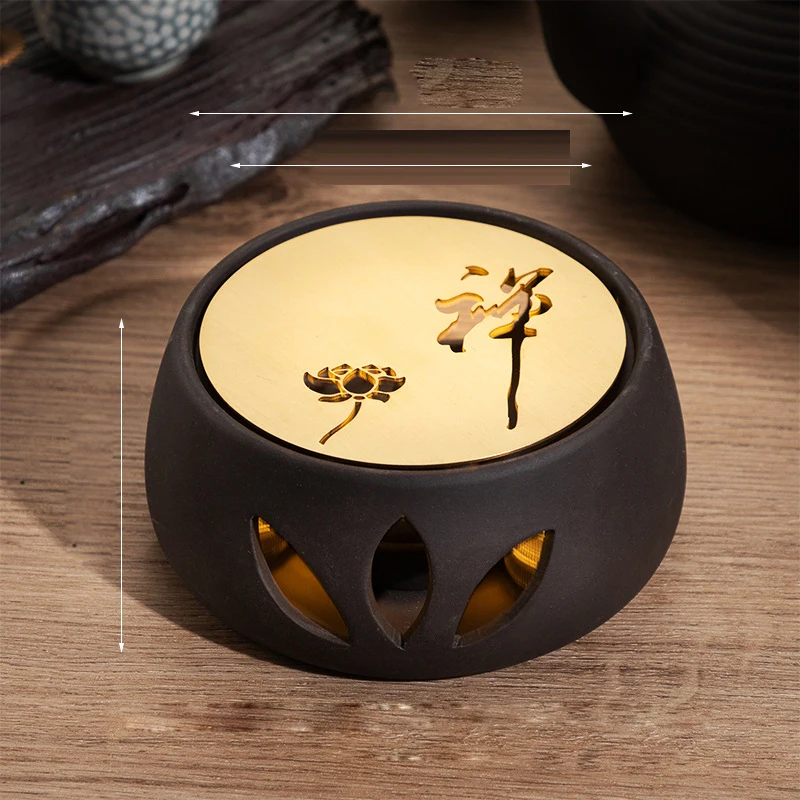 YXYX 일본 차 워머 슈트, 세라믹 가정용 주전자 스토브 촛대 홀더, 금속판 및 트레이, 오일 향 버너| | - AliExpress