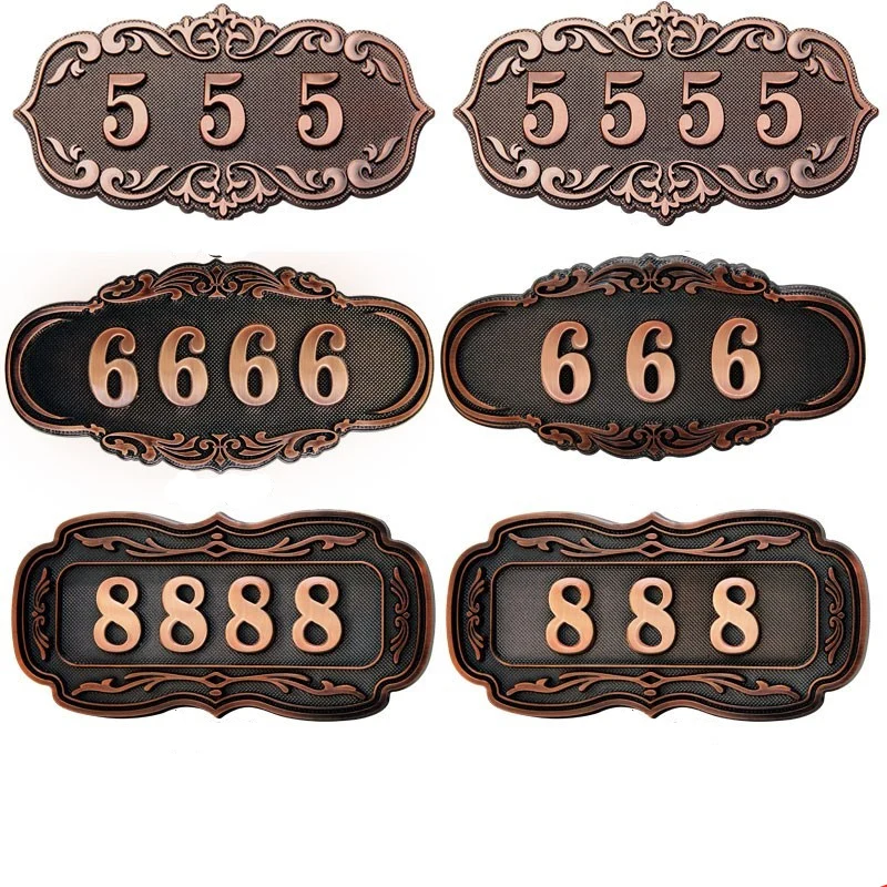 Custom Copper House Numbers