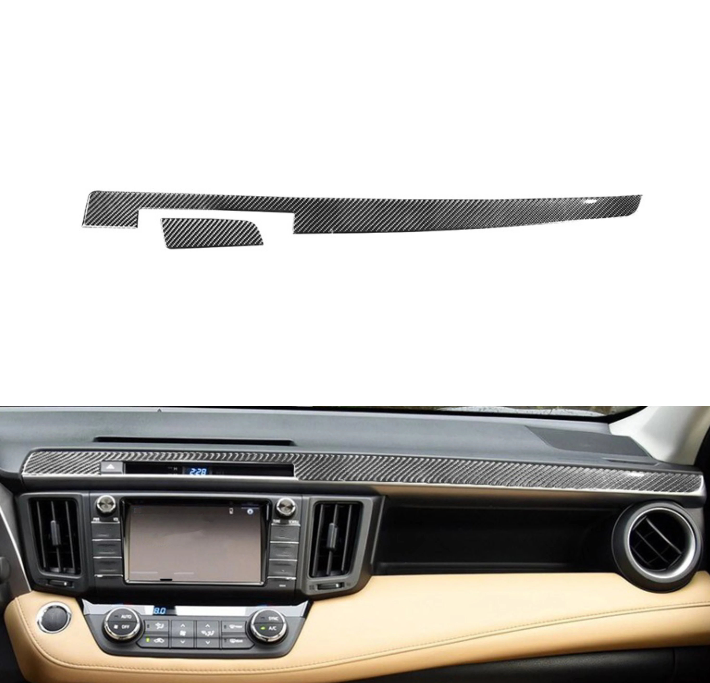 Car-Interior-Center-Console-Dashboard-Panel-Trim-for-Toyota-for-RAV4 ...