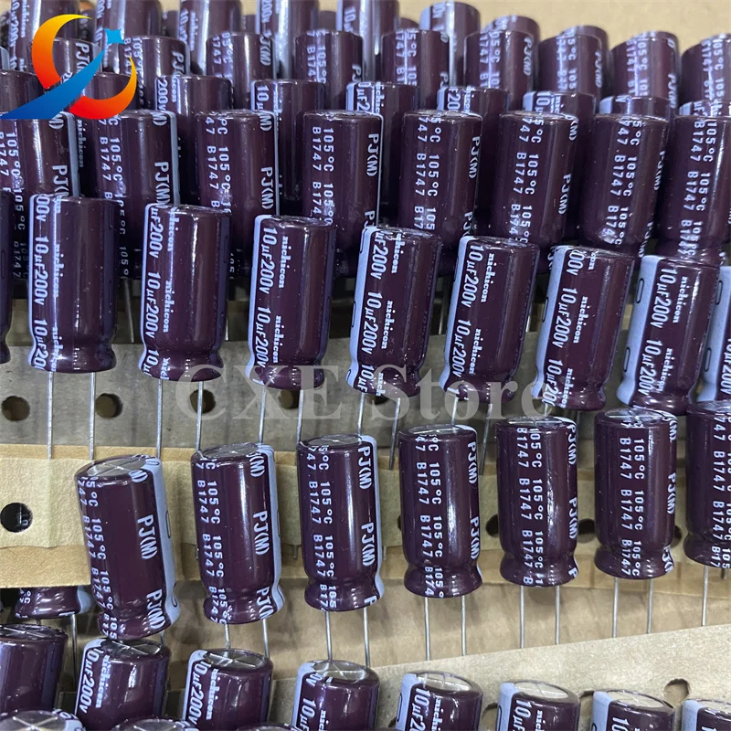 10PCS-200V10UF-Volume-10X20MM-Nichicon-Electrolytic-Capacitors ...