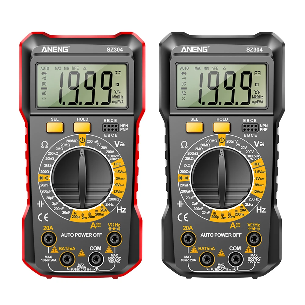 ANENG-SZ304-Intelligent-Multimeter-Auto-Ranging-Voltage-Resistance ...