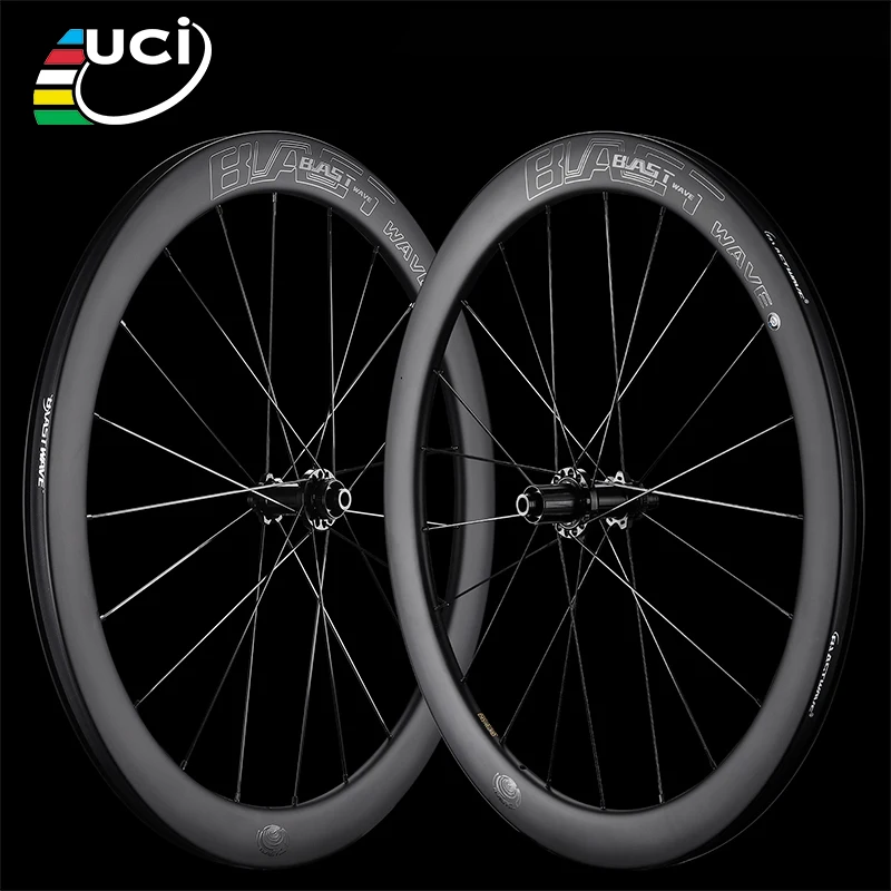 Road Bike 700C Wheel Sets Lightweight Carbon Wheelset UCI T700 High ...