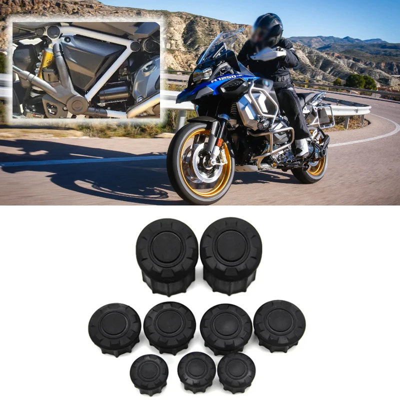 9PCS-Frame-Plugs-Set-Hole-Caps-For-BMW-R1200GS-R1250GS-R-1200-GS-LC ...
