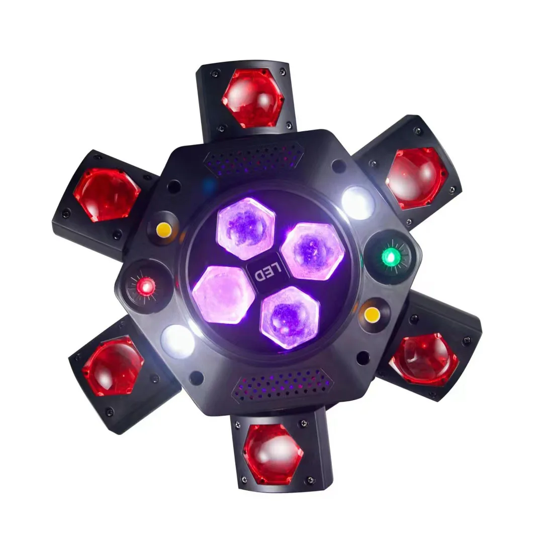 Lanju-150W-6Arm-Led-Moving-Head-Bead-Light-Whit-Green-Laser-Strobe ...