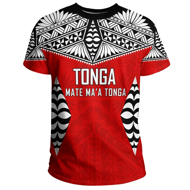Fashion Tonga T Shirts For Men Summer Casual 3D Printed Polynesia T ...