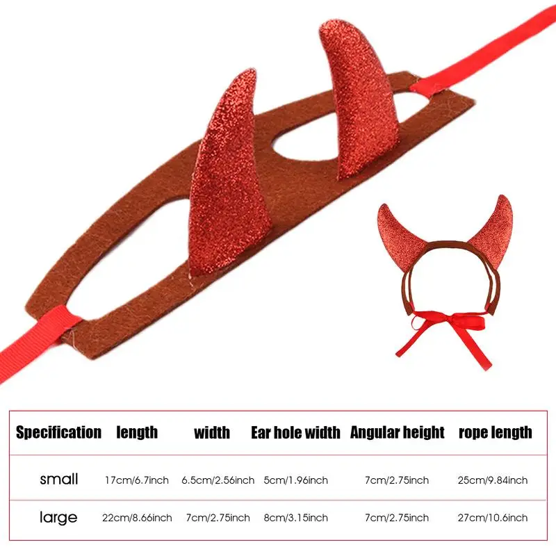Funny Cat Costumes Halloween Funny Devil Horns Lightweight Cute Party ...