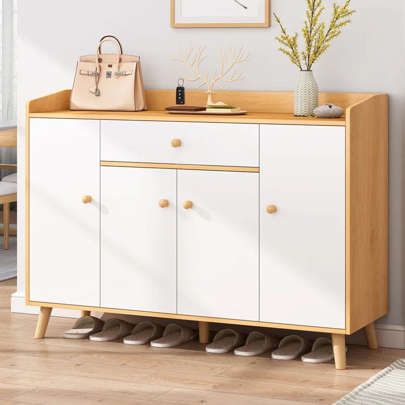 Shelves Wood Shoe Rack Organizer Ultra Thin Multi Layer Storage Shoe ...