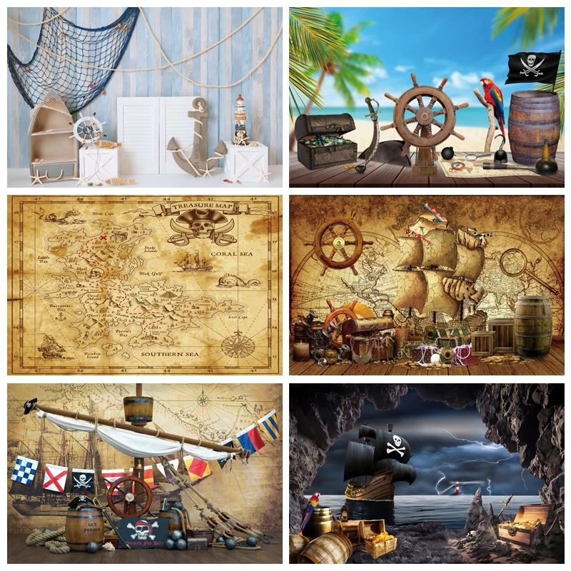 Kids Pirate Map Wallpaper