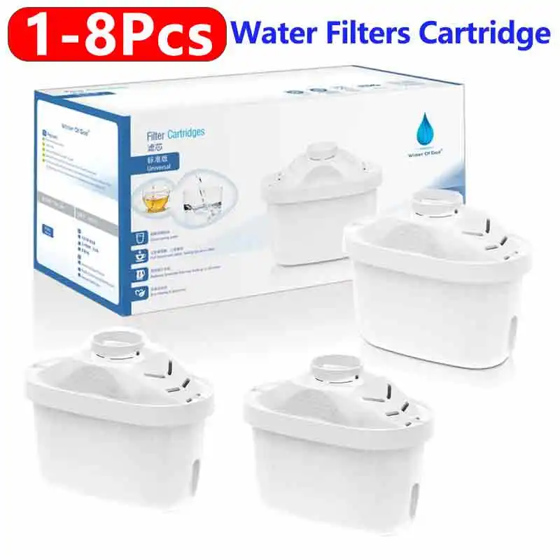 1-8Pcs-Replacement-Filters-Cartridges-for-Reducing-Limescale-Chlorine ...