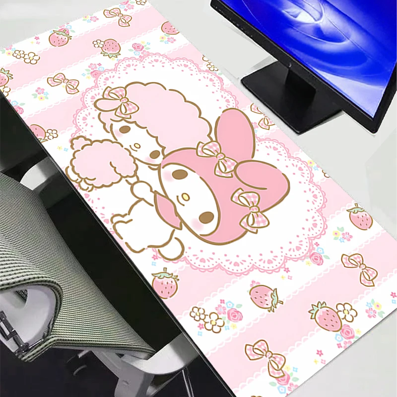 Pink My Melody Mouse Pad Gaming Accessories PC Gamer alfombrilla xxl ...