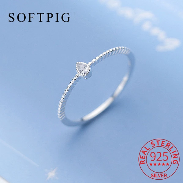 سوفتخنزير INS ريال 925 مجوهرات الفضة القياسية والزركونيوم قطرة الماء الدائري للأزياء النساء ...