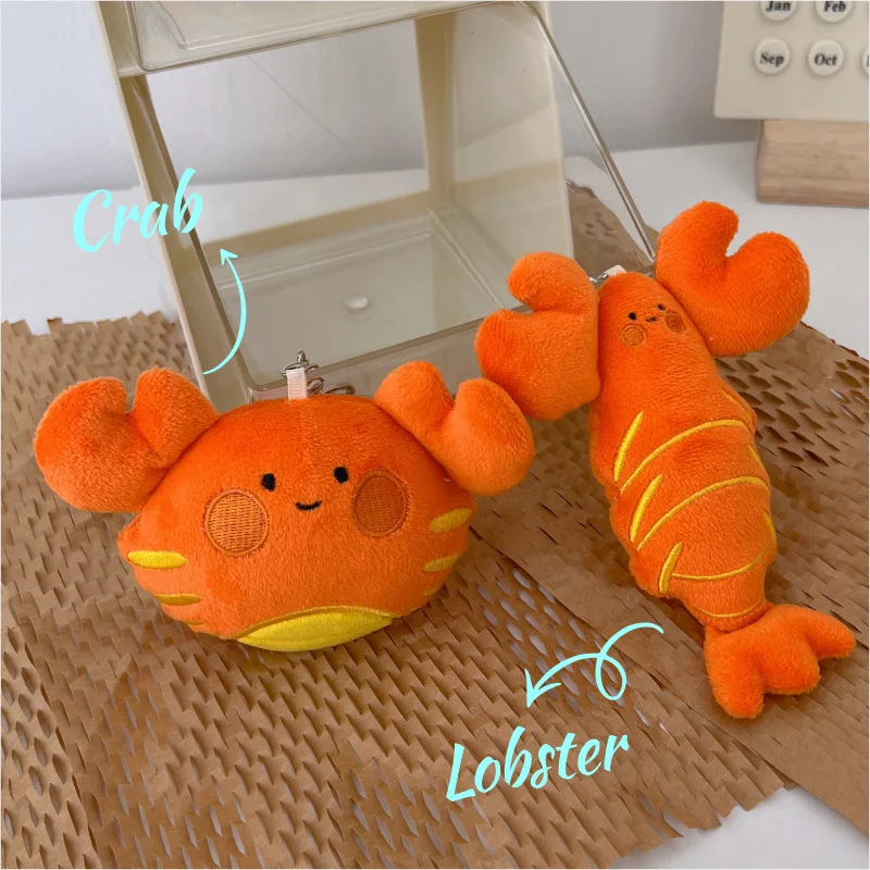 15CM-Creative-Cartoon-Crab-Crawfish-Doll-Schoolbag-Charm-Cartoon-Plush ...