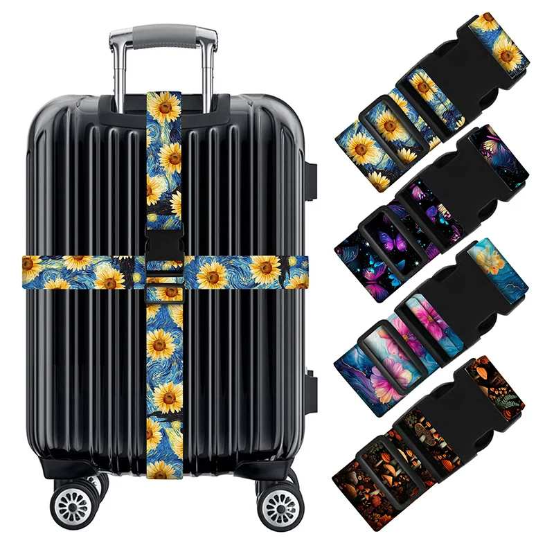 1Pc-Butterfly-Print-Travel-Luggage-Strap-Adjustable-Password-Lock ...
