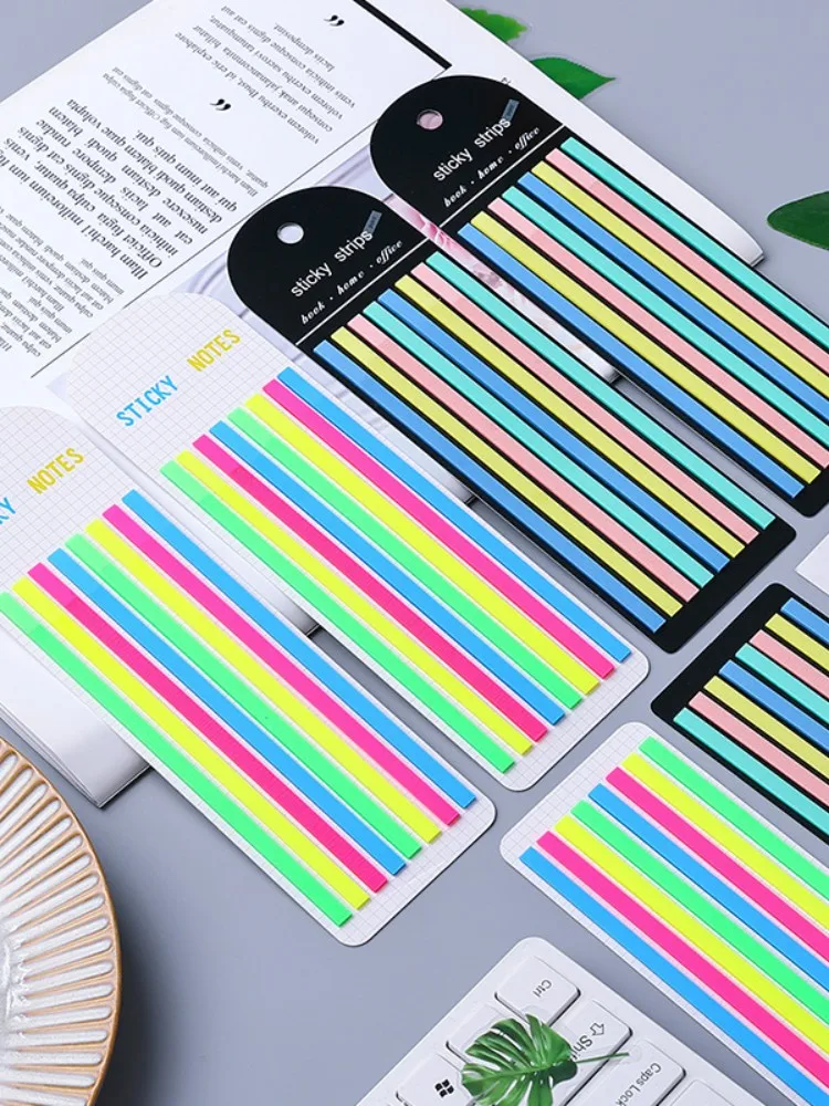 160-Color-Stickers-Transparent-Fluorescent-Index-Label-Logo-Sticky-Note ...