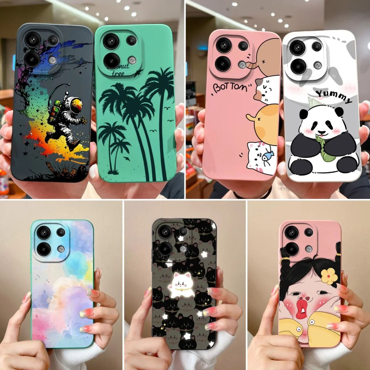 For Redmi Note 13 Pro Plus Phone Case Cute Camera Protector For Xiaomi ...