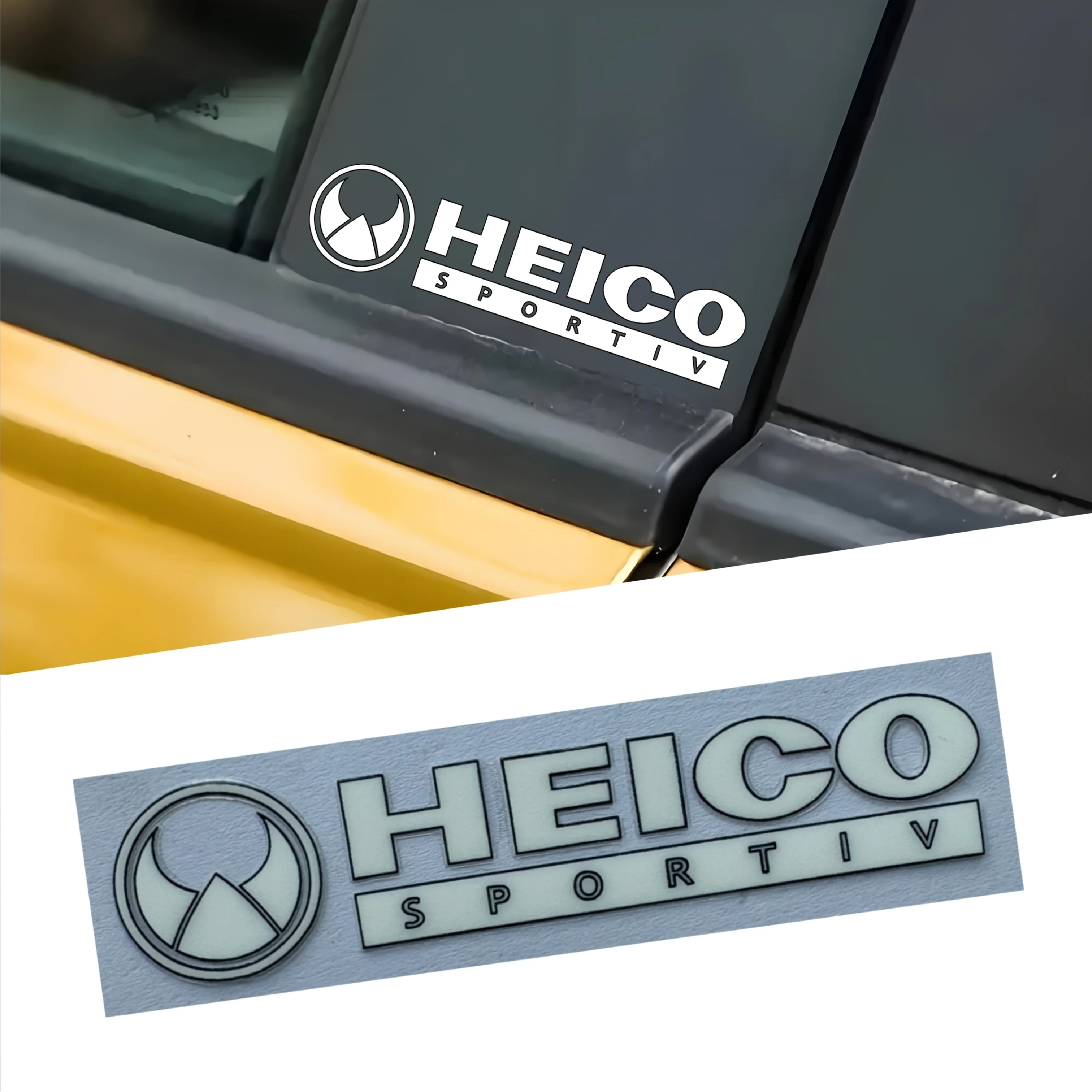 2PCS/SET "HEICO Sportiv" Logo Car Motorcycle Sticker Brand Emblem Auto ...