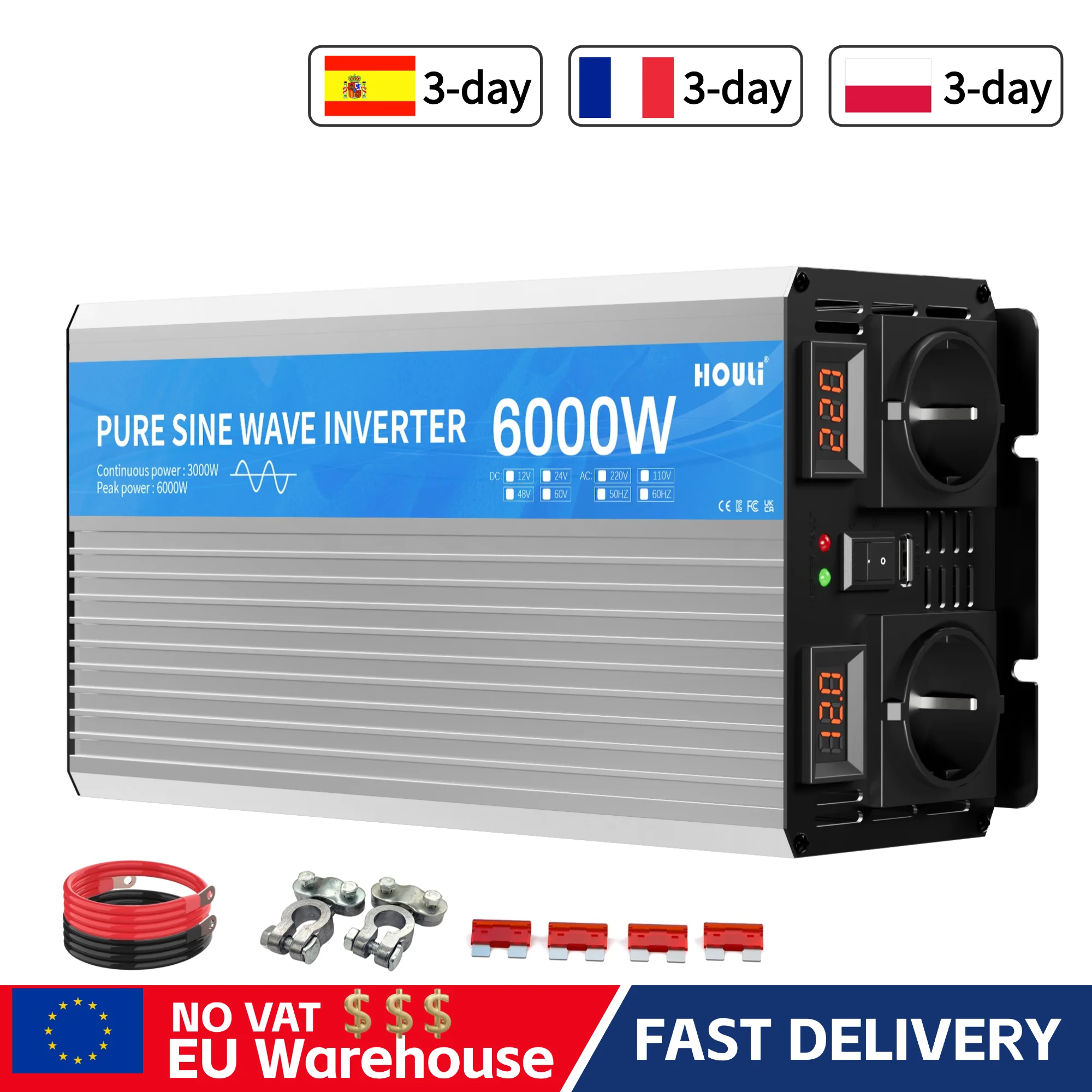 Houli-Inversor-de-Corriente-Onda-Sinusoidal-Pura-3000W-6000W-Convertidor-12V-a-220V-230V-Salidas ...