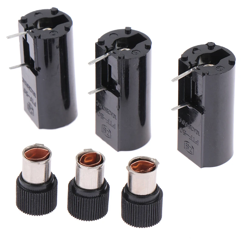 5-Pcs-5-20MM-Fuse-Holder-PTF-45-50-10A250V-2-5W-Panel-Mounting-Vertical ...
