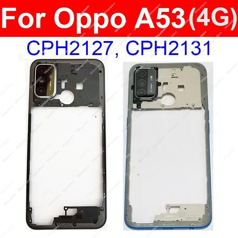 Middle-Frame-Housing-Cover-For-OPPO-A53S-A53-4G-CPH2127-CPH2131-Back ...