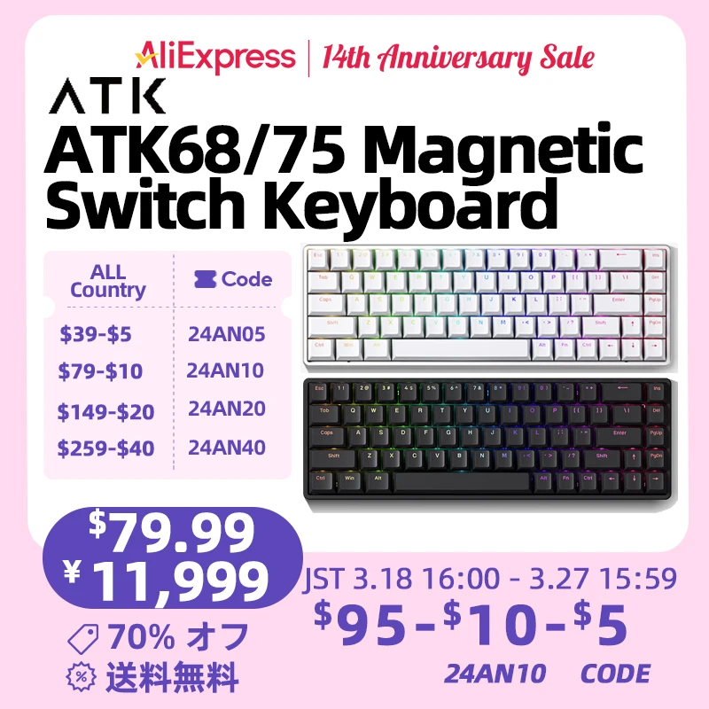 ATK-ATK68-Magnetic-Switch-Mechanical-Keyboard-Gaming-Alloy-Gaming ...