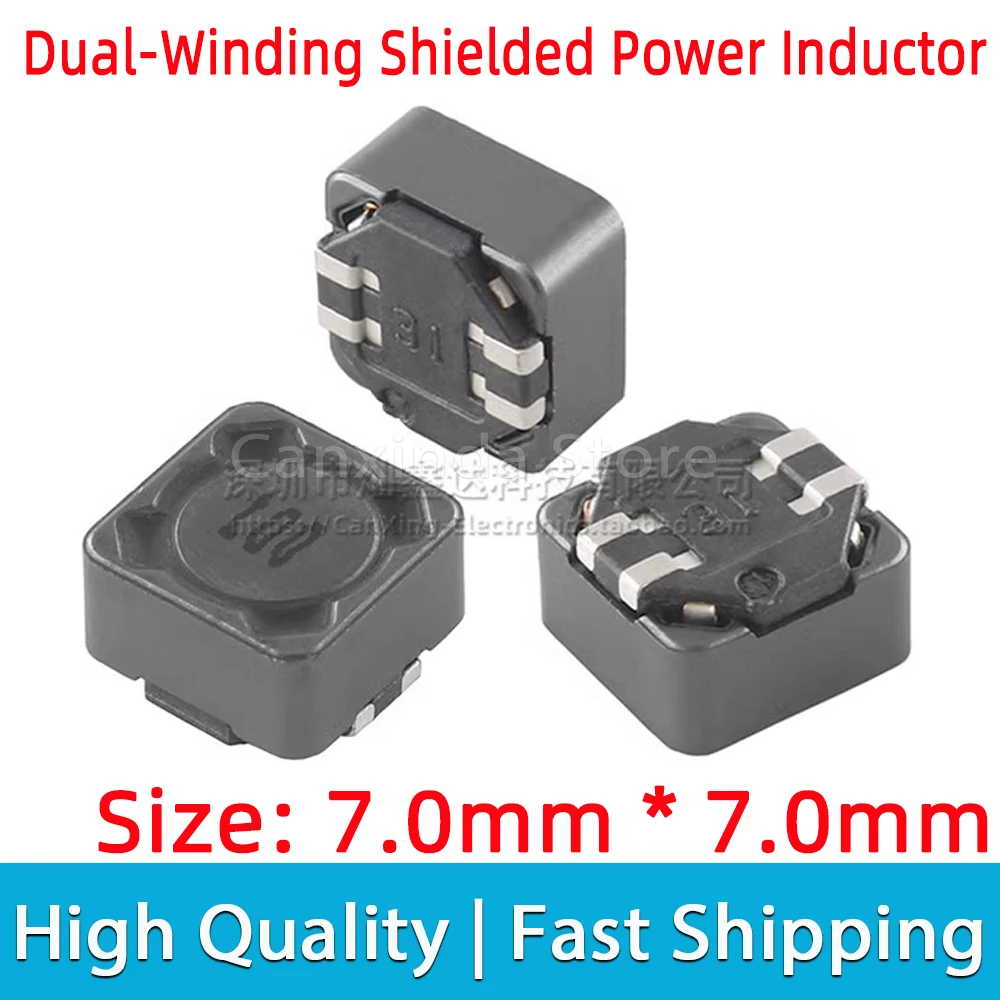 5pcs-7-7mm-Shield-Coupled-Power-Inductor-Dual-Winding-SMD-Mode ...