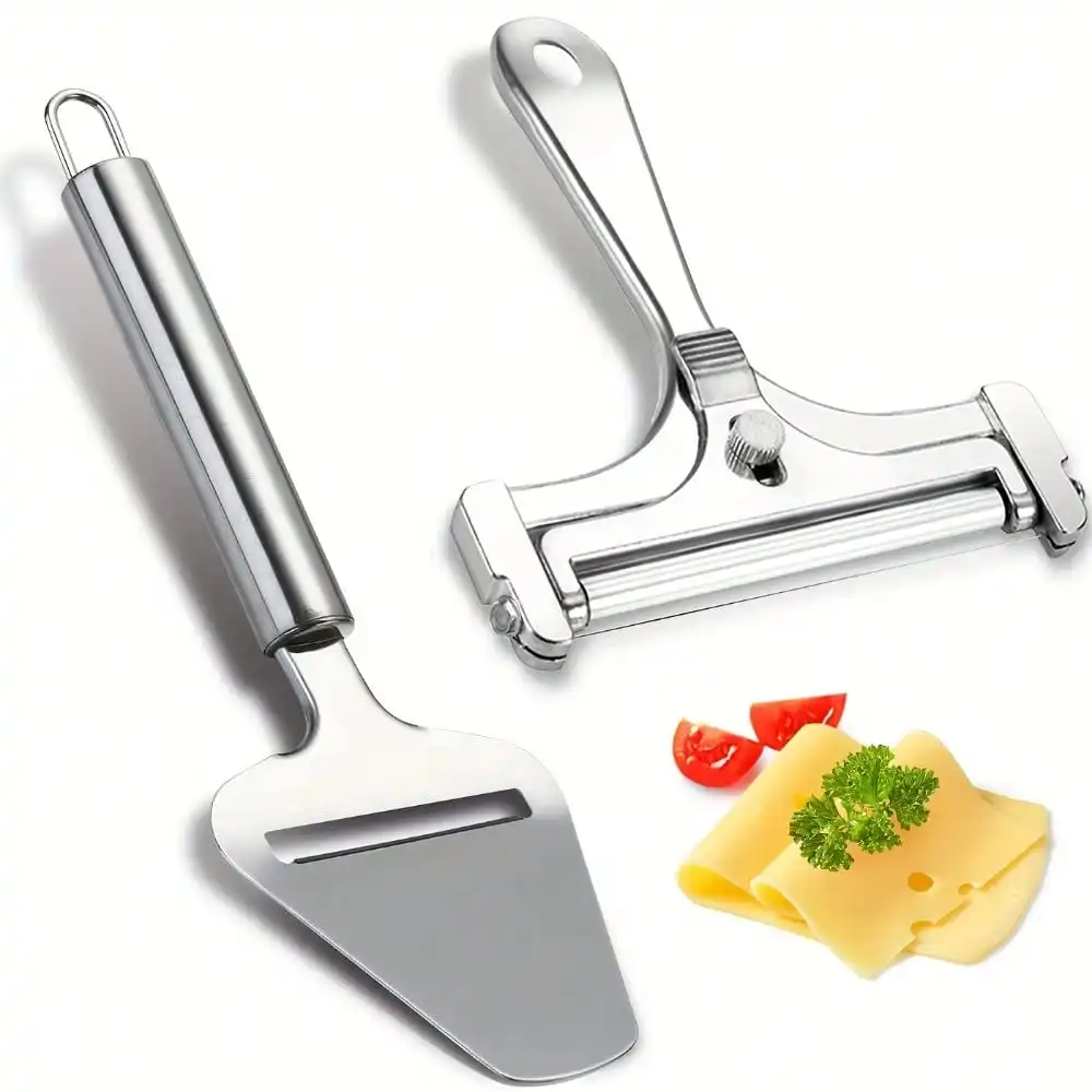 Stainless-Steel-Wire-Cheese-Slicer-Cheese-Planer-Tool-Adjustable ...