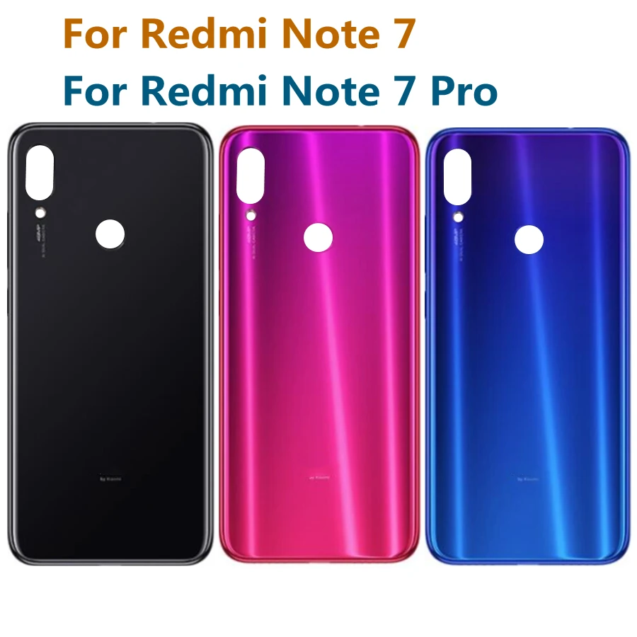 6.3" 3D Glass For Xiaomi Redmi Note 7 Note7 Pro Battery Back Cover Rear ...