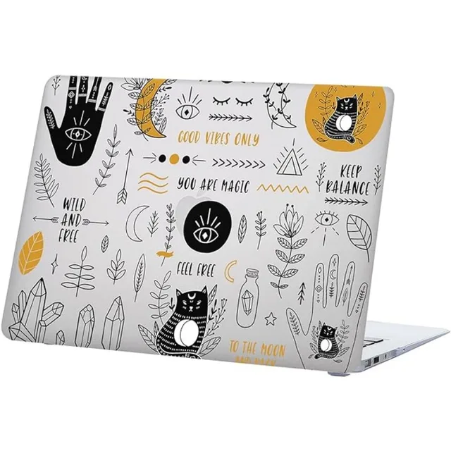 Cartoon Mac Laptop Cartoon Clouds And Blue Sky Macbook Case – Dyefor