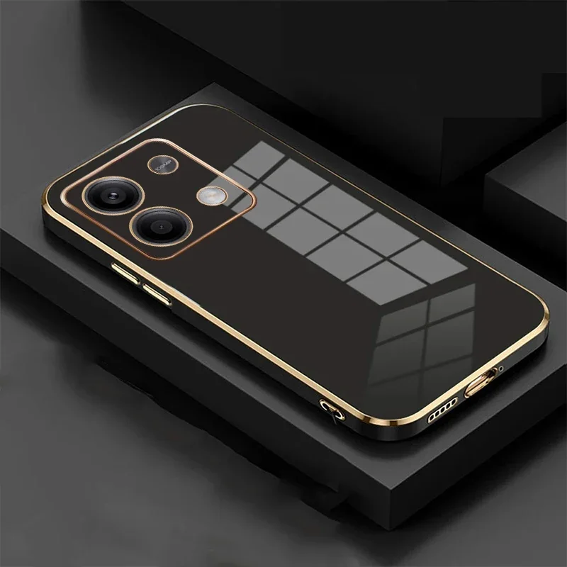 Glossy Plated Silicone Phone Case - Premium Protective Cover for Redmi ...