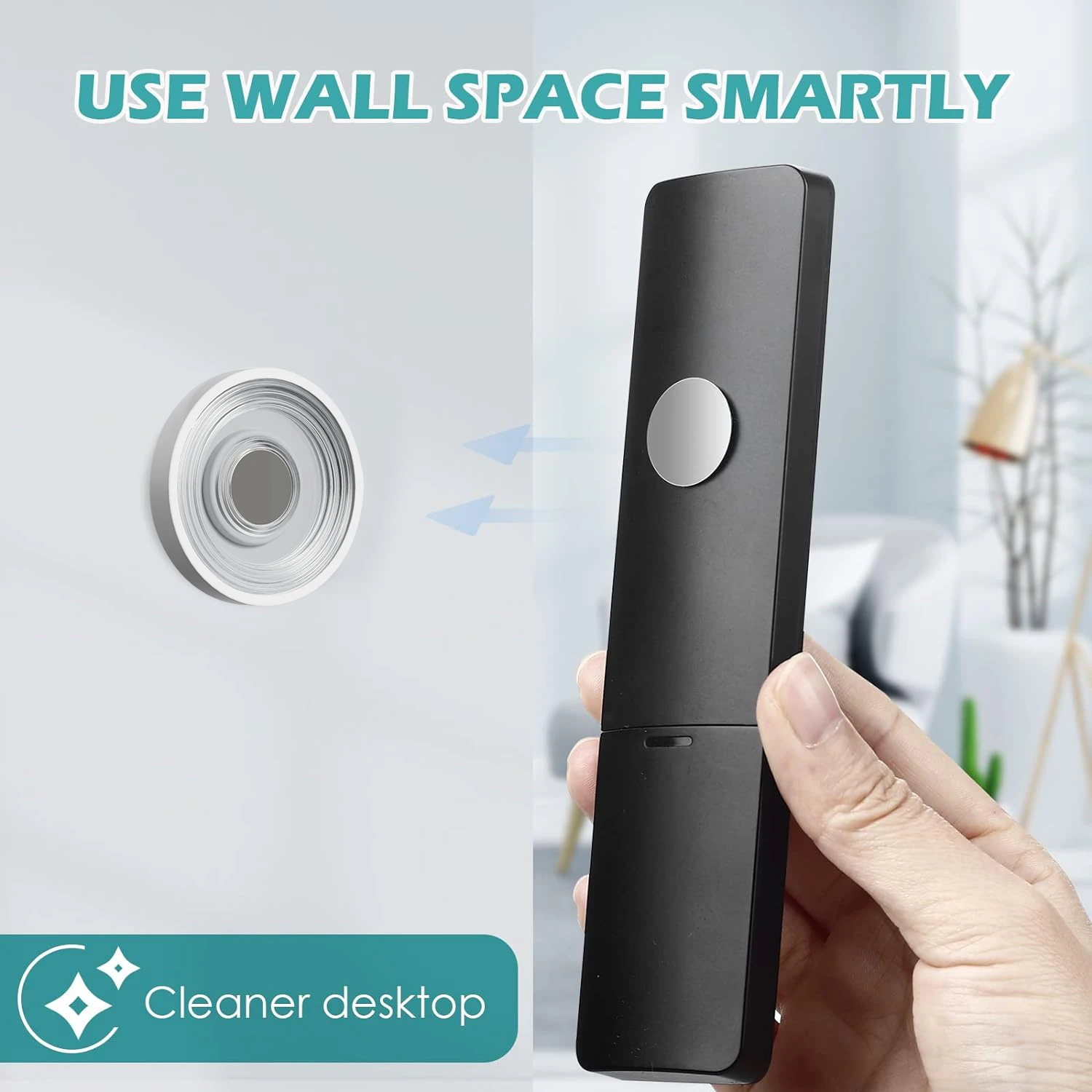 Remote-Control-Magnetic-Hook-Wall-Mounted-Strong-Traceless-Patch-Router ...