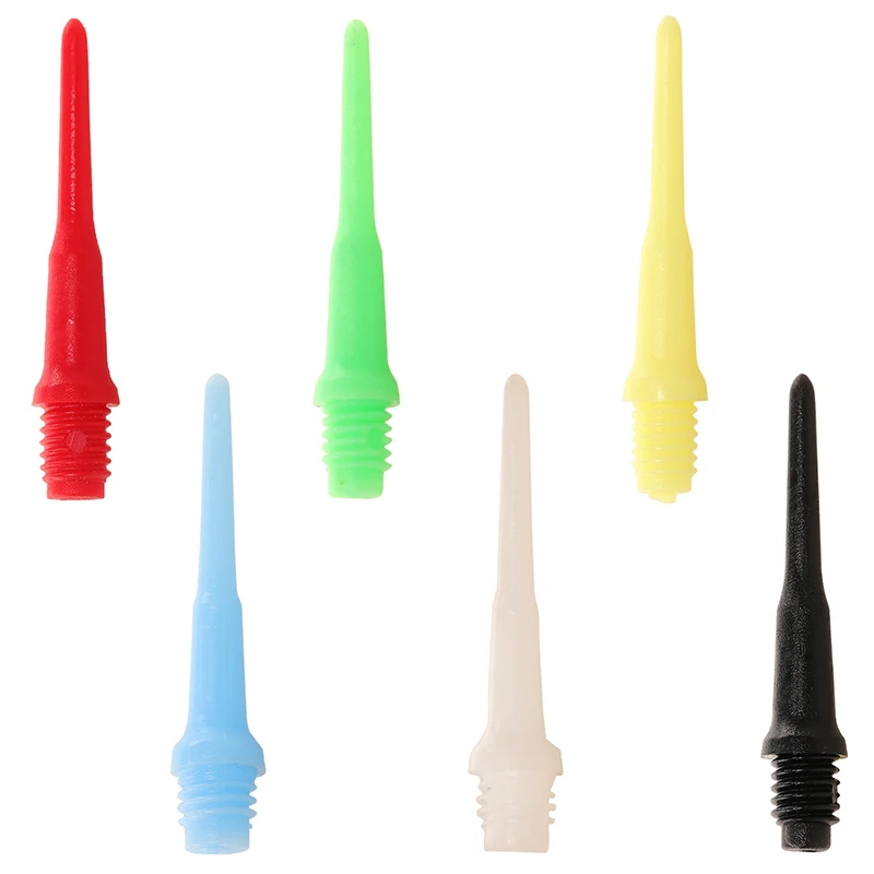 100-150-200PCS-Colorful-Soft-Dart-Tips-2BA-Screw-High-Precision ...