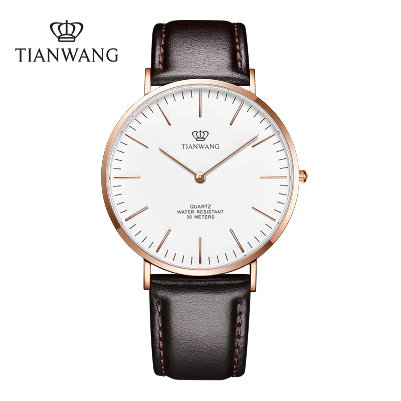 TIAN-WANG-Men-s-Watches-Business-Wristwatches-Leather-Quartz-Watch-For ...