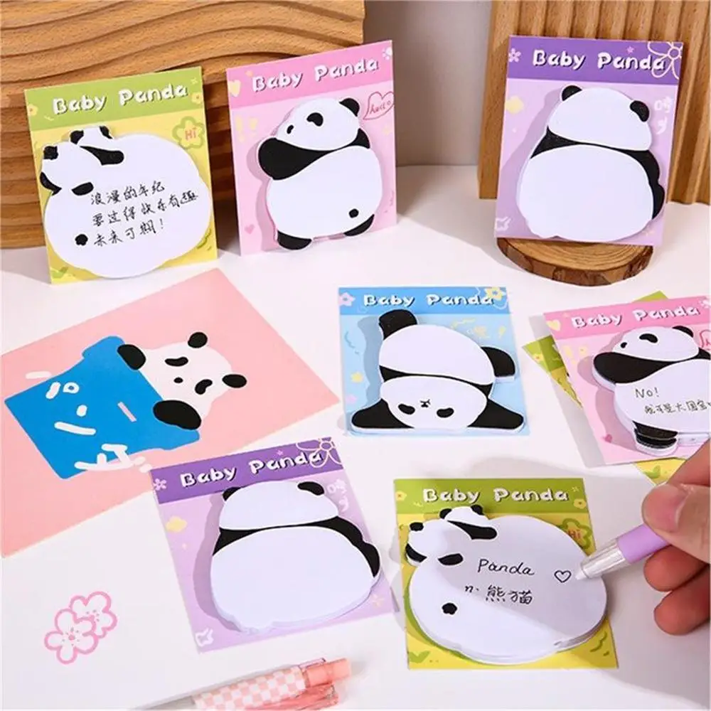 Cartoon Sticker Cute Animal Bread Toast Sticky Notes Notepad Panda Memo ...