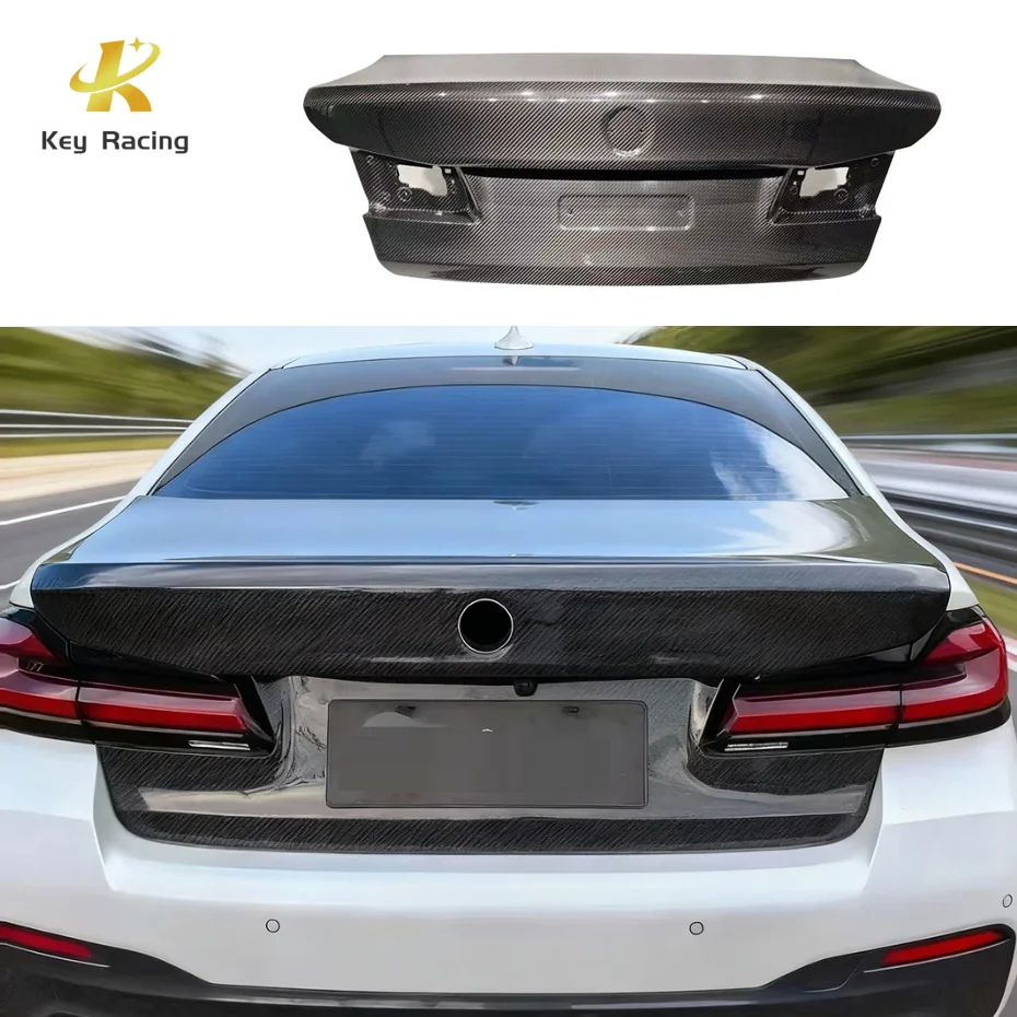 For BMW 5 Series F90 G30 M5 Rear Trunk Cover Carbon Fiber Rear Trunk ...