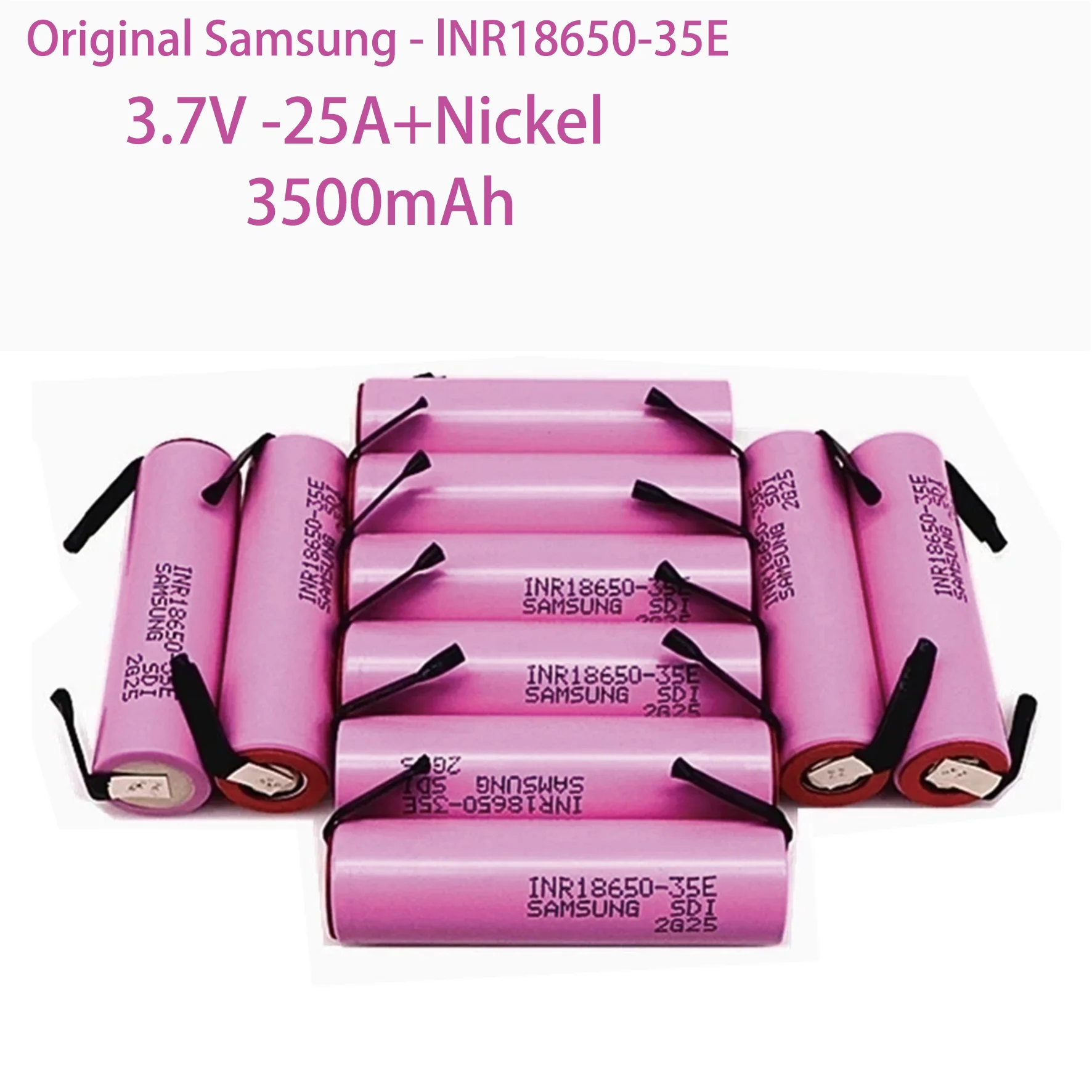 Original Samsung lNR18650-35E3.7V3500mAh Rechargeable Lithium Battery ...