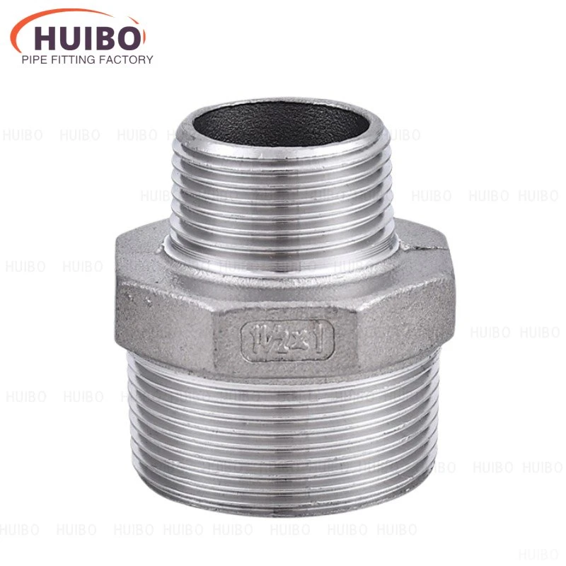 Reducing dia DN8 ~ DN40 Male Thread Hex Nipple Union 304 Stainless Steel Pipe Fitting Connector ...