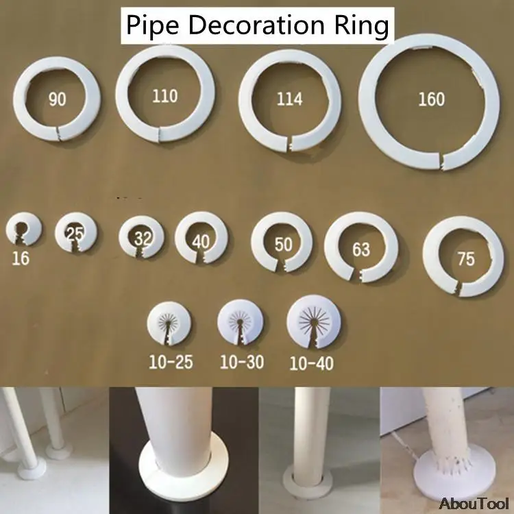 Pipe Cover Decoration Pvc Pipe Ring Sewer White Pipe For Air ...