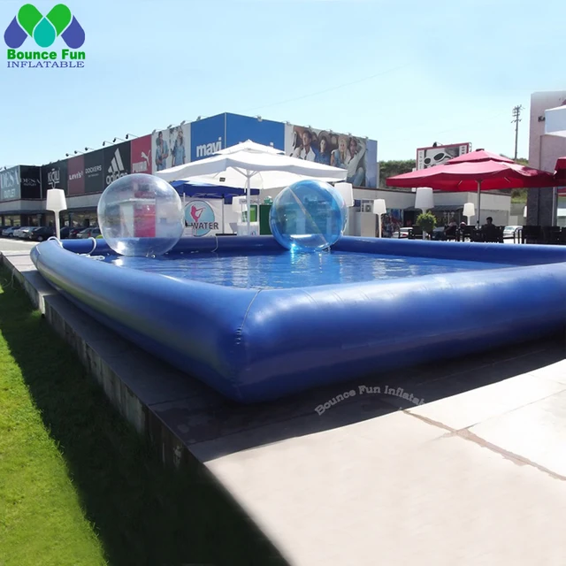 Portable Square Shape Inflatable Swimming Pool For Sale,Water Zorb ...