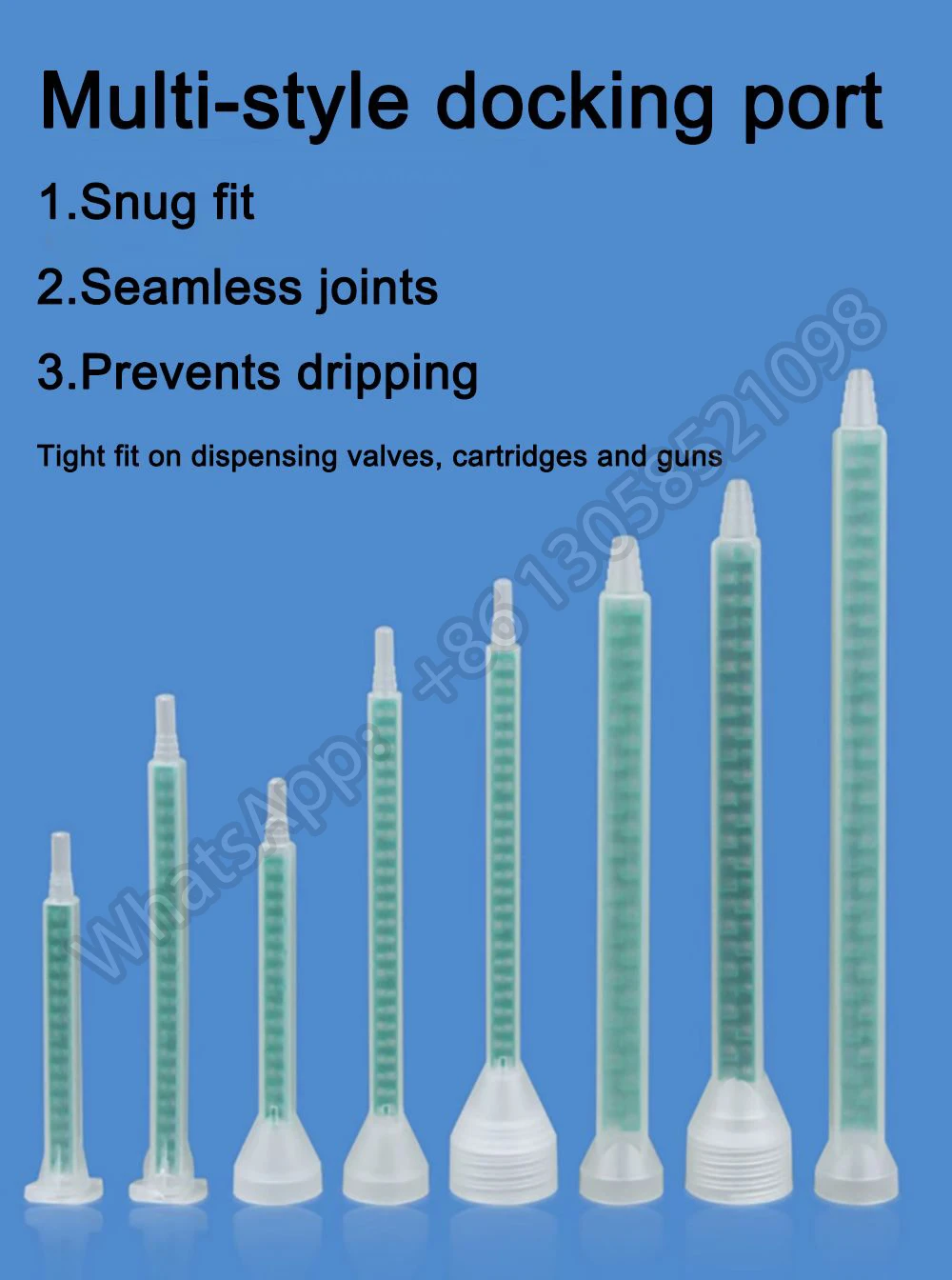 square-green-static-mixing-tube-bayonet-ab-mixing-tube-spiral-mixing ...