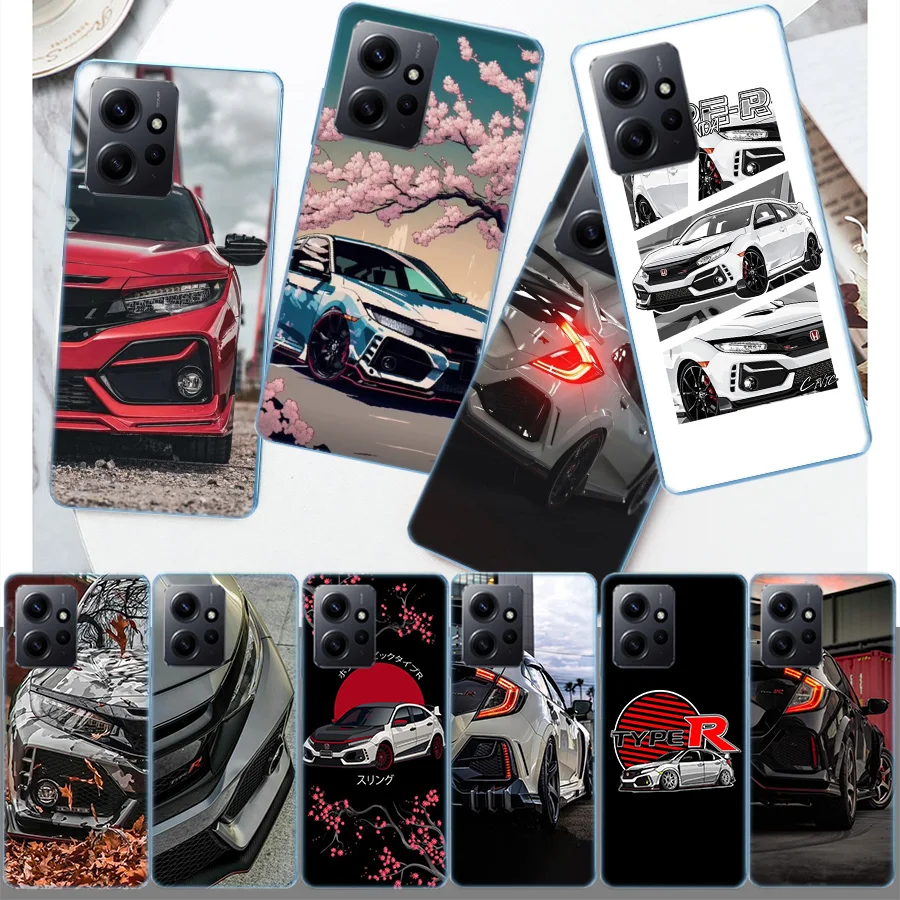 JDM-Type-R-Civic-Sport-Car-Cover-Case-For-Xiaomi-Redmi-Note-12S-12-11 ...
