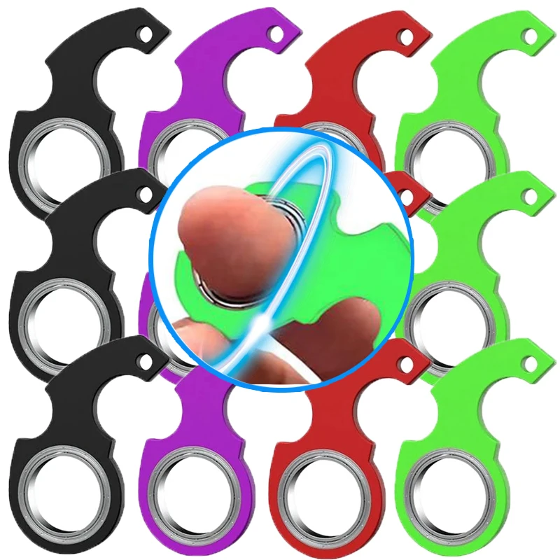 Spinner-Stress-Toy-Metal-Idget-Toys-Kid-Fingertip-Spinning-Keyring ...