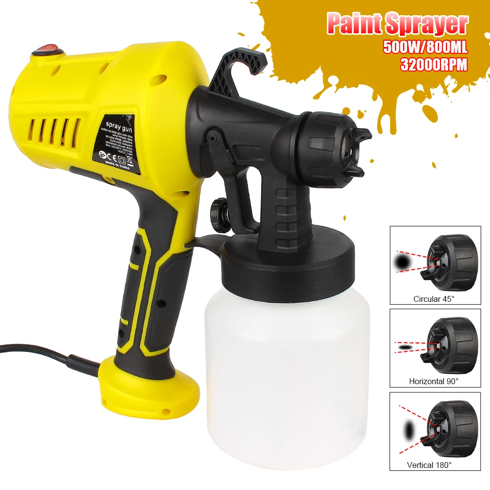 500w Eu Plug Easy Spraying Household Paint Sprayer Flow Control ...