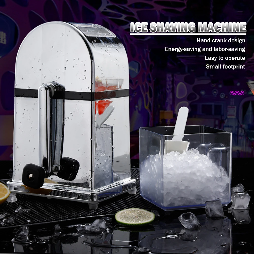 Manual-Ice-Crusher-Hand-Crank-ICE-Block-Blender-Machine-Household-Ice ...