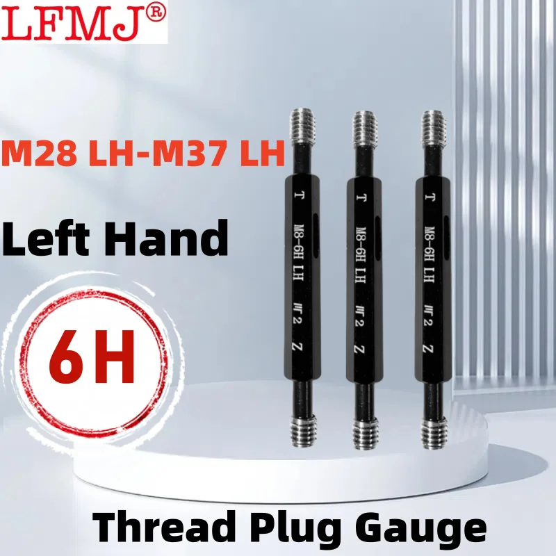 1pcs 6H M28 LH-M37 LH Steel Thread Gauge Metric Fine Left Tooth Thread ...