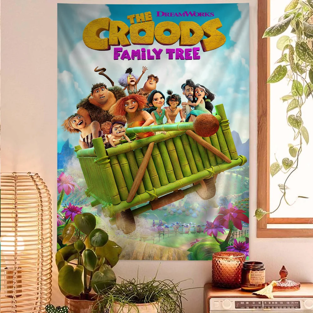 The-C-Croods-Cartoon-Anime-Tapestry-Art-Science-Fiction-Room-Home-Decor ...